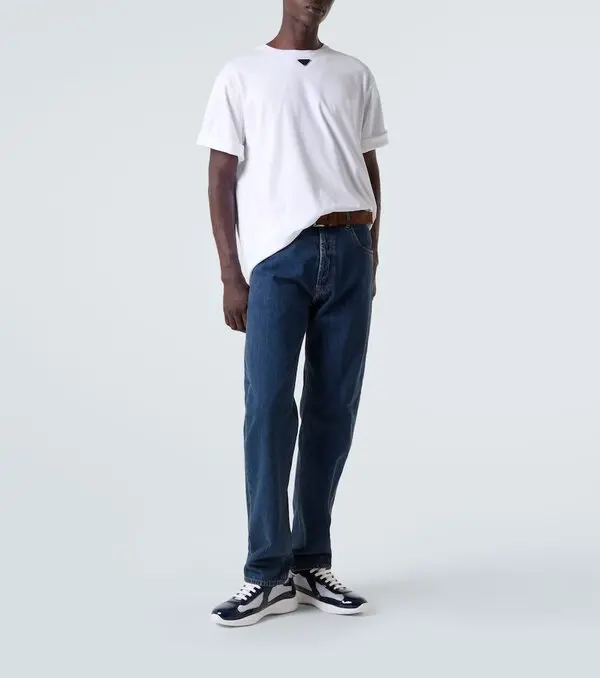 Prada Patent Leather Sneakers - Blue