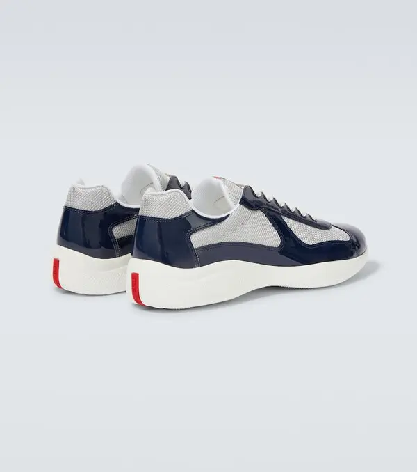 Prada Patent Leather Sneakers - Blue