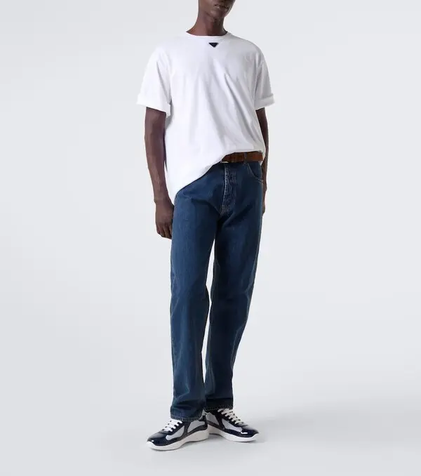 Prada Patent Leather Sneakers - Blue