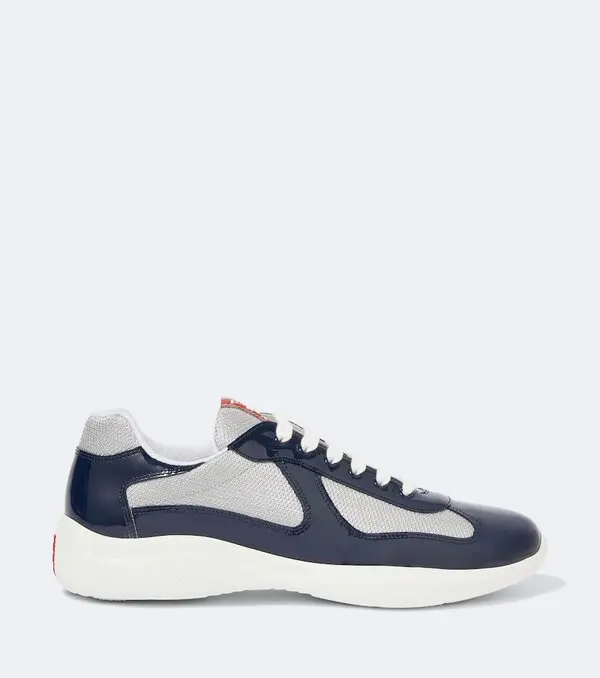 Prada Patent Leather Sneakers - Blue