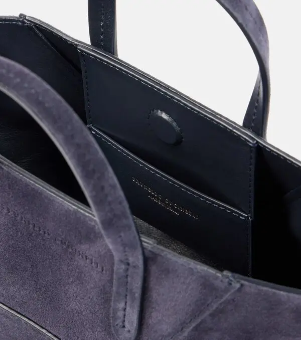 Brunello Cucinelli Monili Suede Tote - Blue