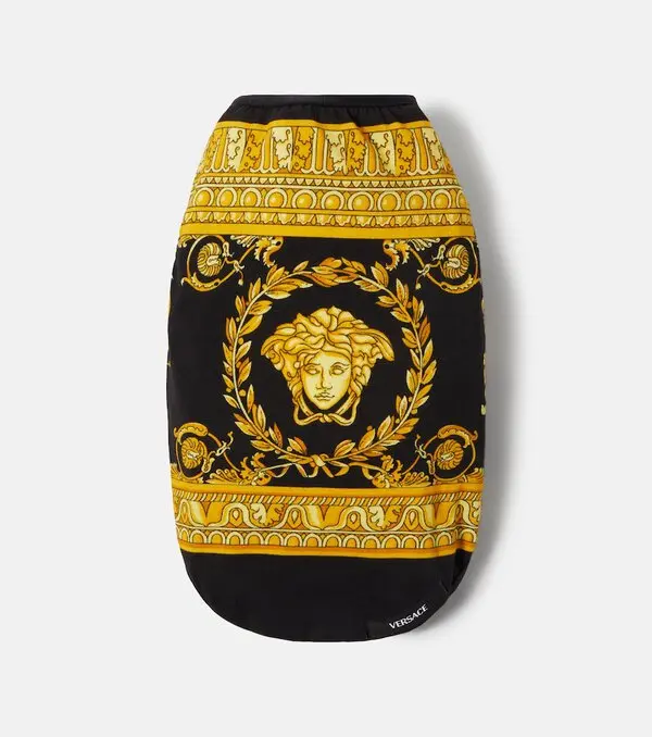 Versace Printed Cotton-blend Dog T-shirt - Black
