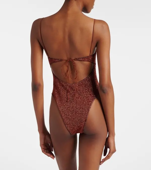 Oseree Lumière One-piece Swimsuit - Brown