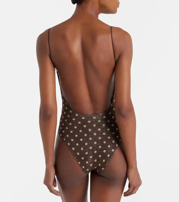 Oseree Lumière One Piece Swimsuit - Brown