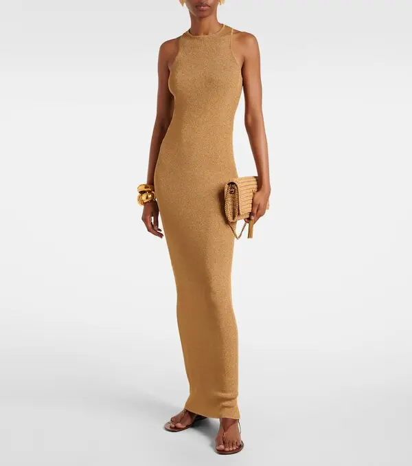 Saint Laurent Cassandra Leather Thong Sandals