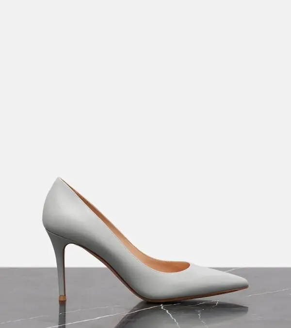 GIANVITO ROSSI 85 Leather Pumps