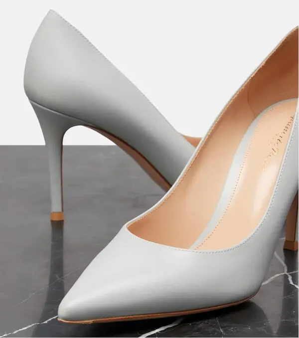 GIANVITO ROSSI 85 Leather Pumps