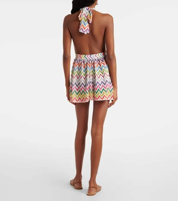 Missoni Zigzag Lamé Romper - Multicoloured