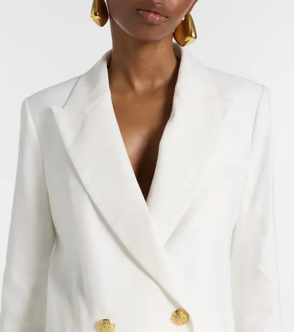 Veronica Beard Dale Linen-blend Blazer