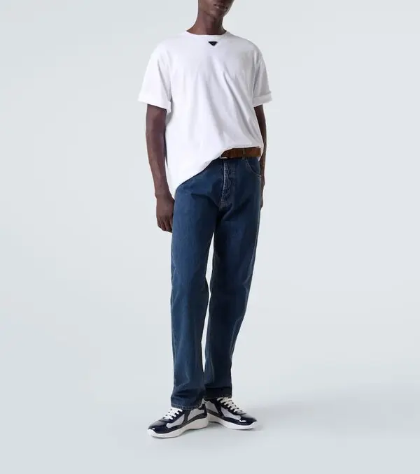 Prada Patent Leather Low-top Sneakers