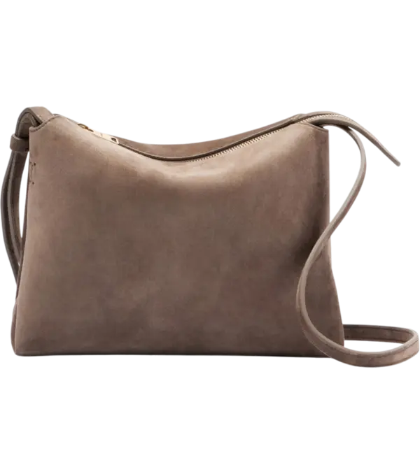Khaite Lina Suede Crossbody Bag - Brown
