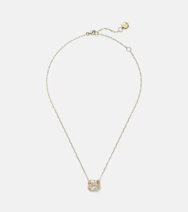 Shay Jewelry Illusion Emerald-cut Diamond Pendant Necklace - Gold