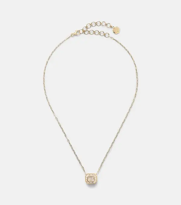 Shay Jewelry Illusion Emerald-cut Diamond Pendant Necklace - Gold
