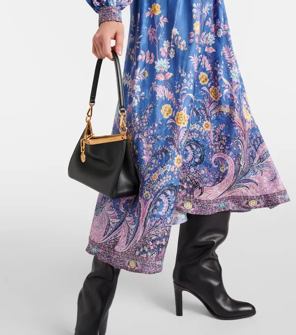 Etro Paisley Midi Dress - Blue