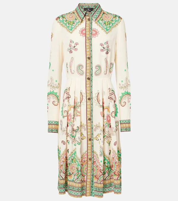 Etro Paisley Print Midi Dress - Multicoloured