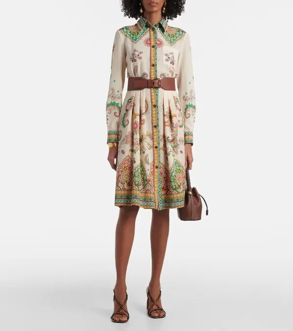 Etro Paisley Midi Dress - Multicoloured