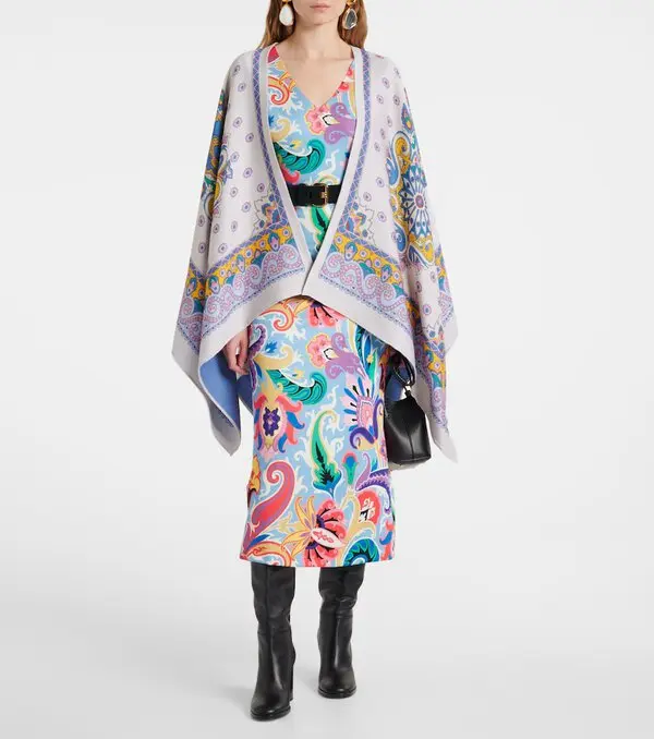 Etro Paisley Midi Dress - Multicoloured