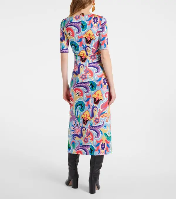 Etro Paisley Midi Dress - Multicoloured