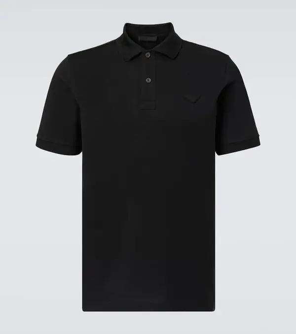 Prada Cotton Polo Shirt - Black