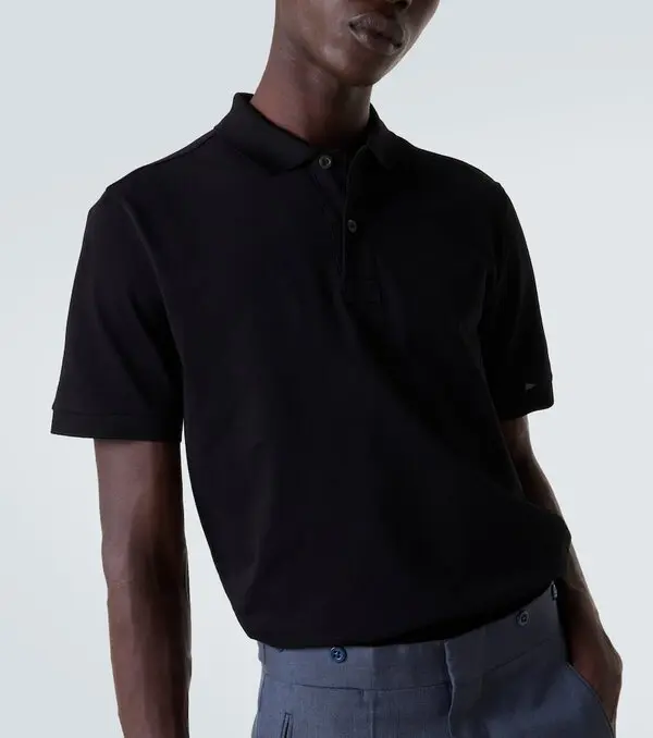 Prada Cotton Polo Shirt - Black