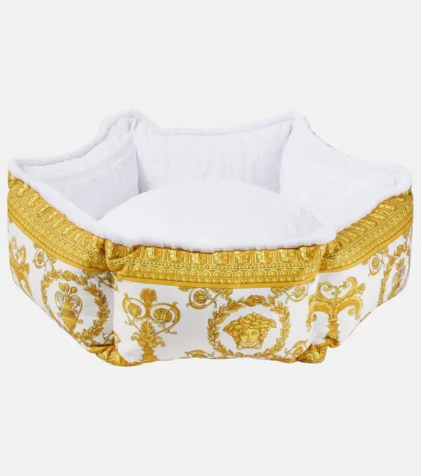Versace I ♡ Baroque Dog Bed - White