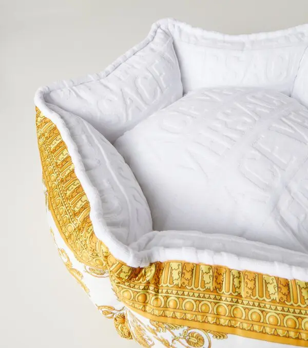 Versace I ♡ Baroque Dog Bed - White