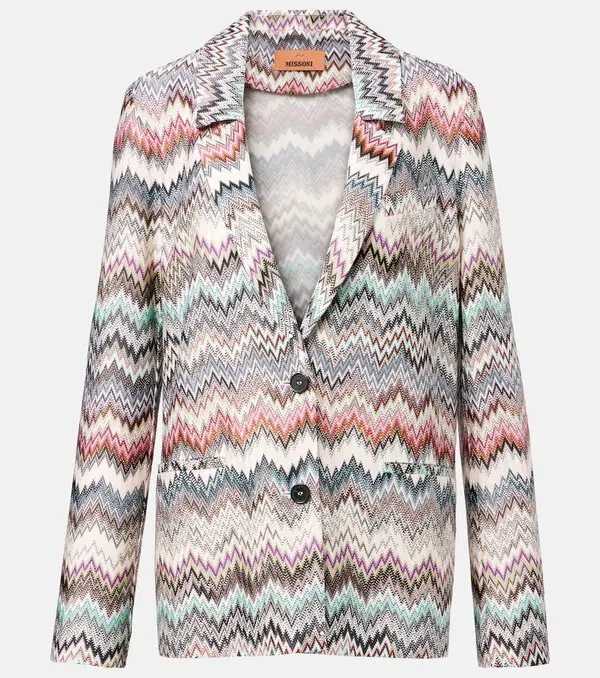 Missoni Zigzag Single-breasted Blazer - Multicoloured