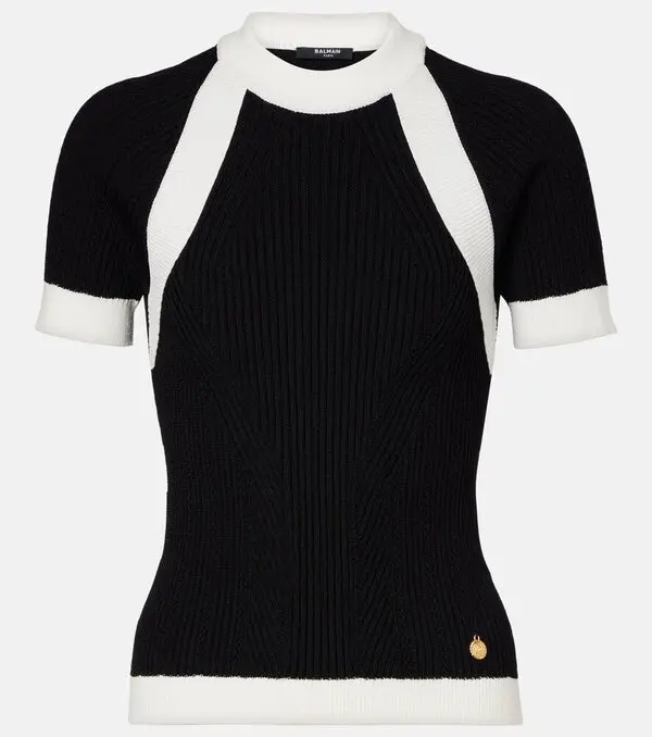 Balmain Ribbed-knit Top