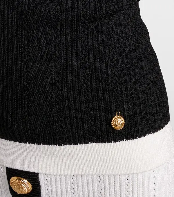 Balmain Ribbed-knit Top