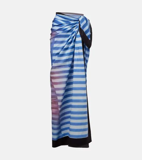 Jean Paul Gaultier Printed Cotton Beach Cover-up - Multicoloured
