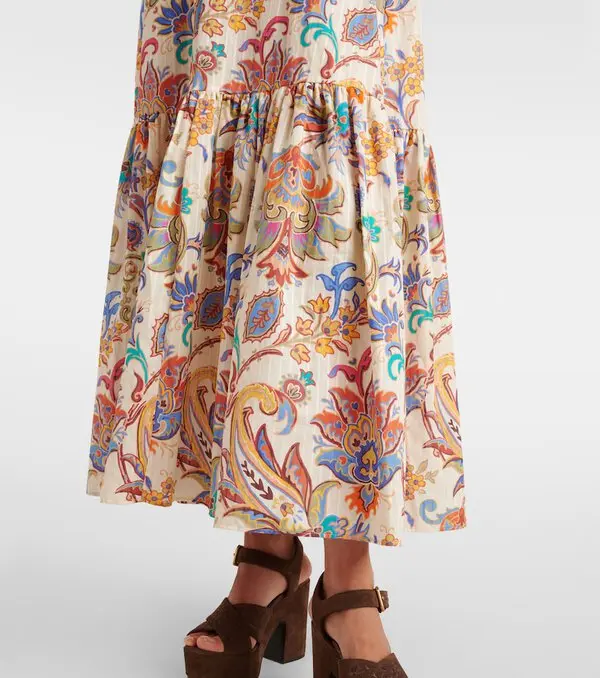 Etro Paisley Cotton Maxi Dress - Multicoloured