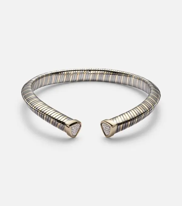 Marina B 18kt And Titanium Necklace With Diamonds - Gold