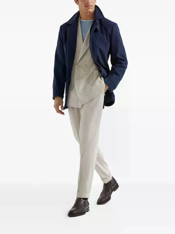 Brunello Cucinelli Silk-twill Blazer - Neutrals