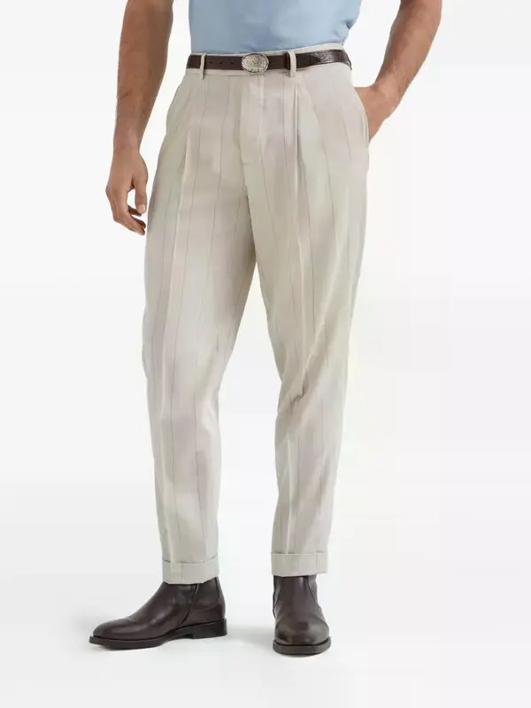 Brunello Cucinelli Pinstripe Tailored Trousers
