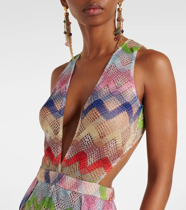 Missoni Zigzag Lamé Jumpsuit - Multicoloured
