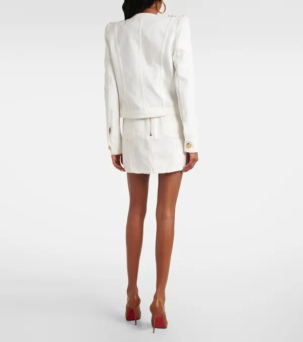 Balmain Cotton Canvas Jacket - White