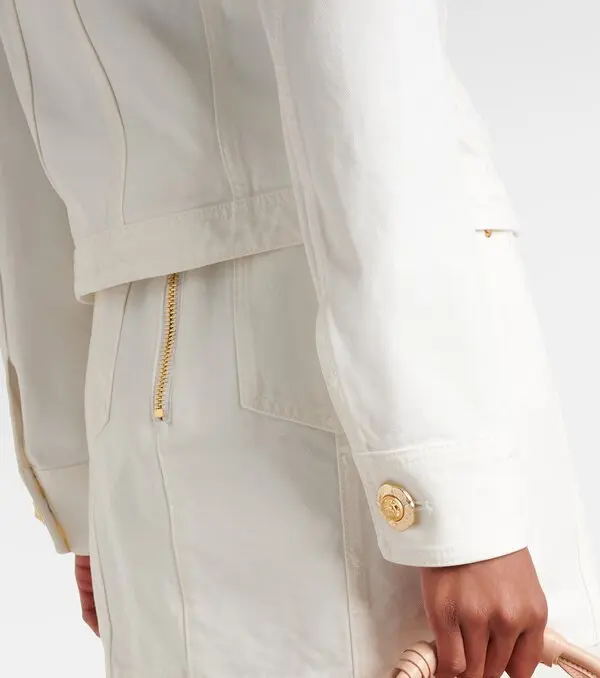 Balmain Cotton Canvas Jacket - White