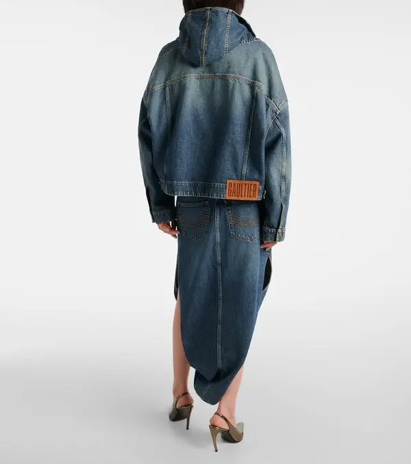 Jean Paul Gaultier Hooded Denim Jacket