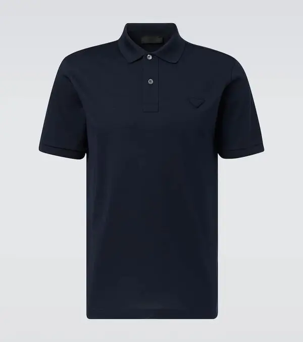 Prada Cotton Polo Shirt - Blue