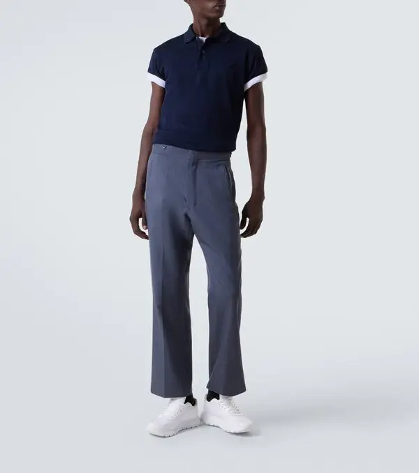Prada Cotton Polo Shirt - Blue