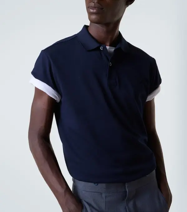 Prada Cotton Polo Shirt - Blue