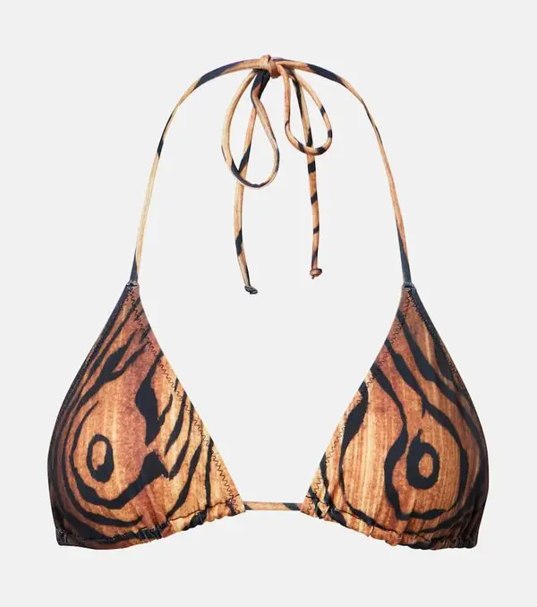 Jean Paul Gaultier Trompe L’oeil Bikini Top - Multicoloured