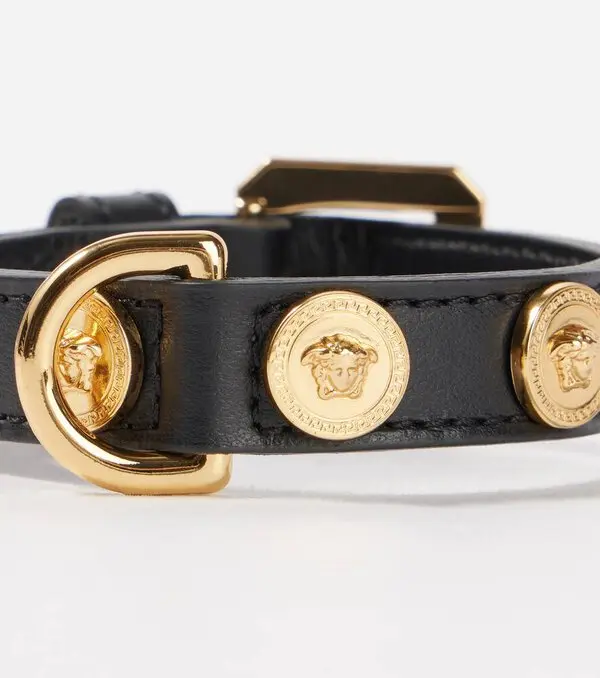 Versace Icon Small Leather Pet Collar