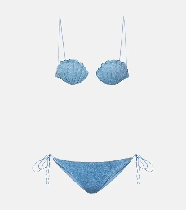 Oseree Lumière Bikini Set With Underwire Cups - Blue