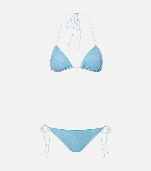 Oseree Lumière Bikini Set With Underwire Cups - Blue