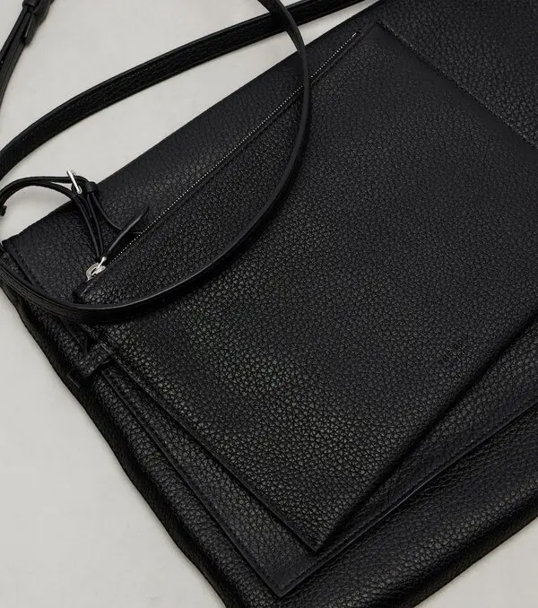 THE ROW Leather Messenger Bag