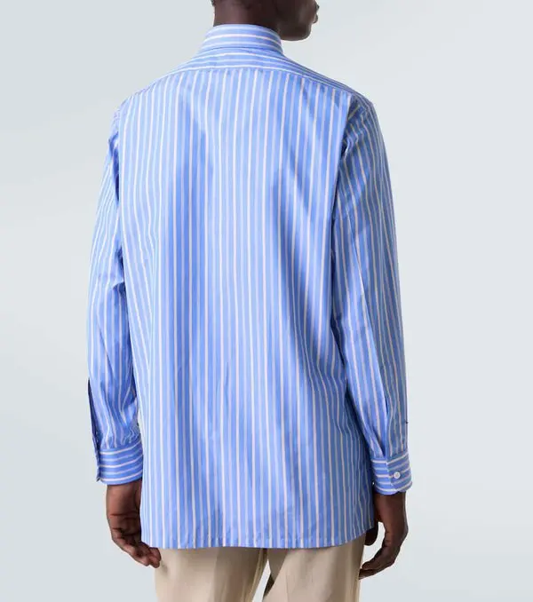Charvet Striped Cotton Poplin Shirt