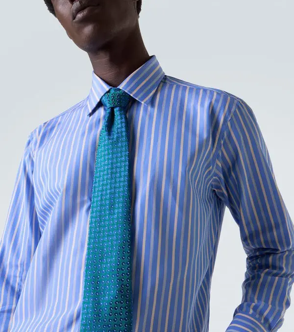 Charvet Striped Cotton Poplin Shirt