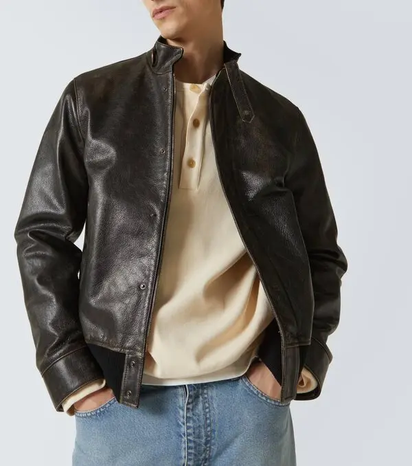 THE ROW Edrice Leather Jacket
