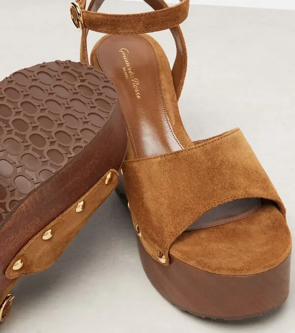 GIANVITO ROSSI Suede Platform Sandals
